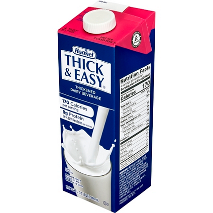 Thick & Easy Thickened Dairy Beverage, Nectar Consistency 32 oz. (8 Co ...
