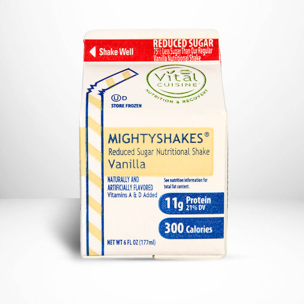 Hormel Vital Cuisine MightyShakes Reduced Sugar- Vanilla 6 oz. (Pack o ...