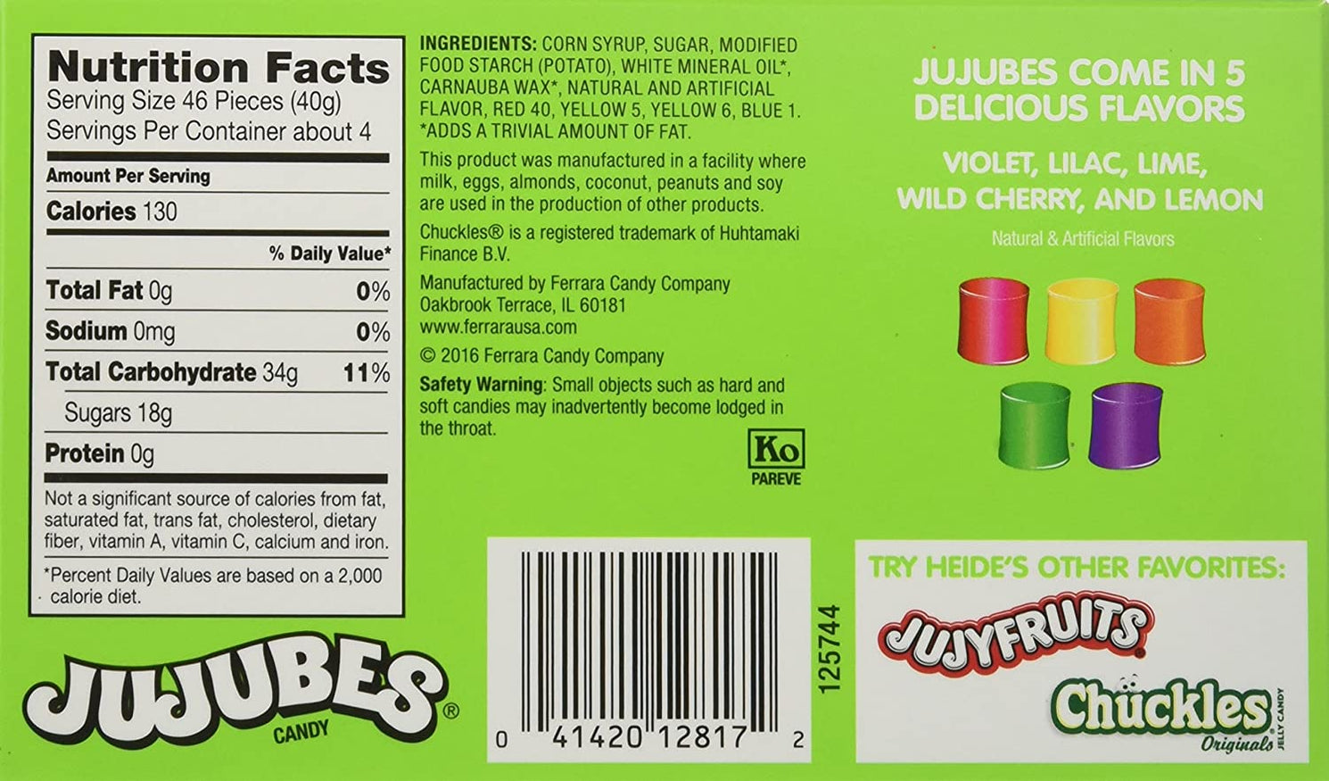 Jujubes, 6.5 oz. Theater Box (1 Count) — Home Health Nutrition