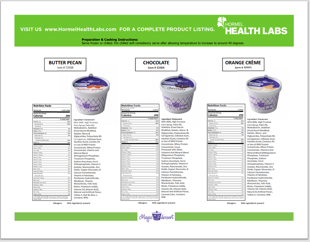 MAGIC CUP Fortified Nutrition Dessert Cup Variety Pack (Vanilla, Choco ...