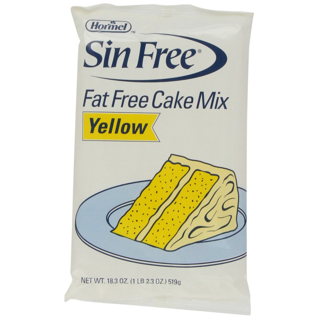 Sin Free Fat Free Yellow Cake Mix 18.3 ounce (Pack of 6) — Home Health ...
